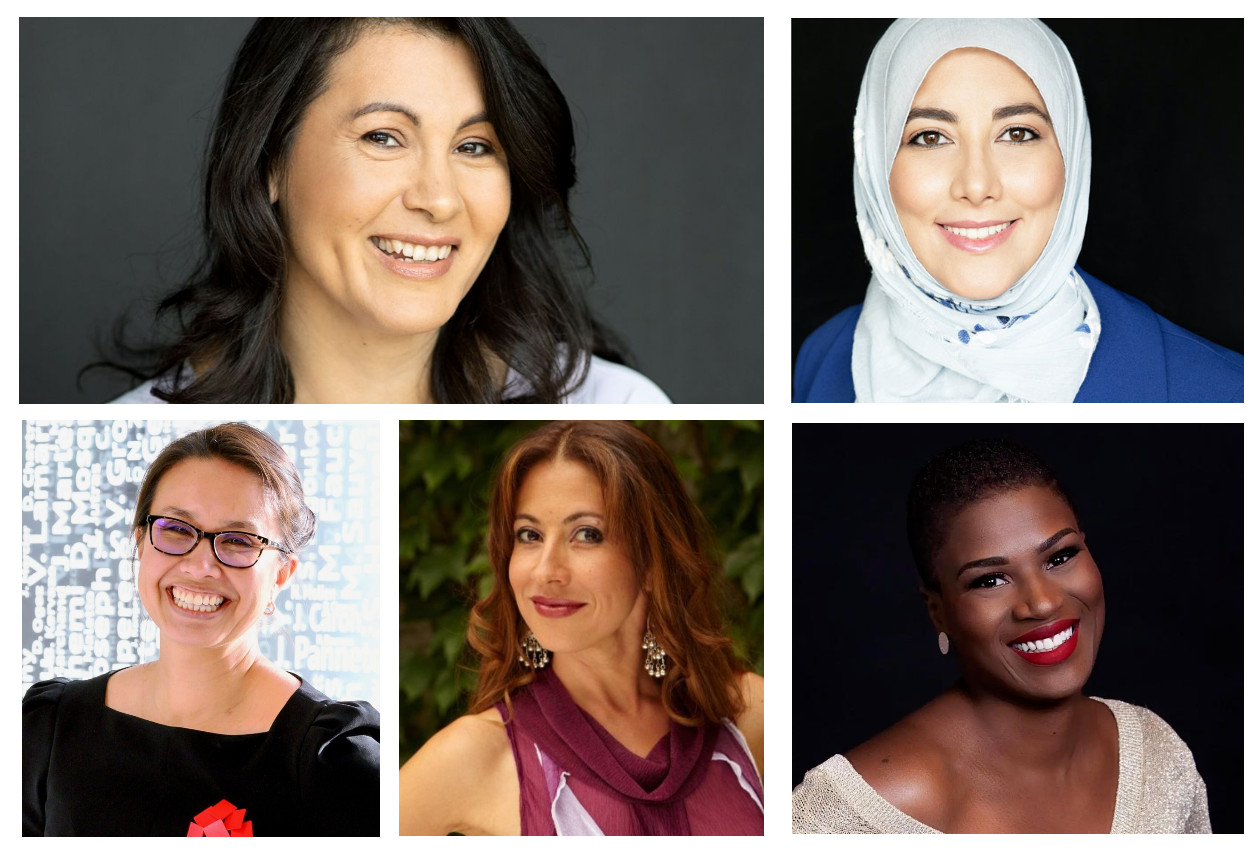 CARLA, NAKUSET, CAROLINE, NAWEL et TALIA...honorées par le Y des femmes ...